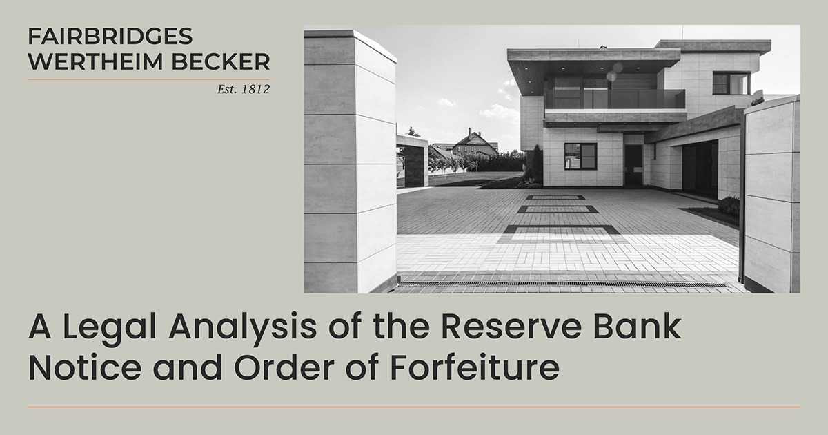 Steinhoff Saga: A Legal Analysis of the Reserve Bank Notice and Order ...
